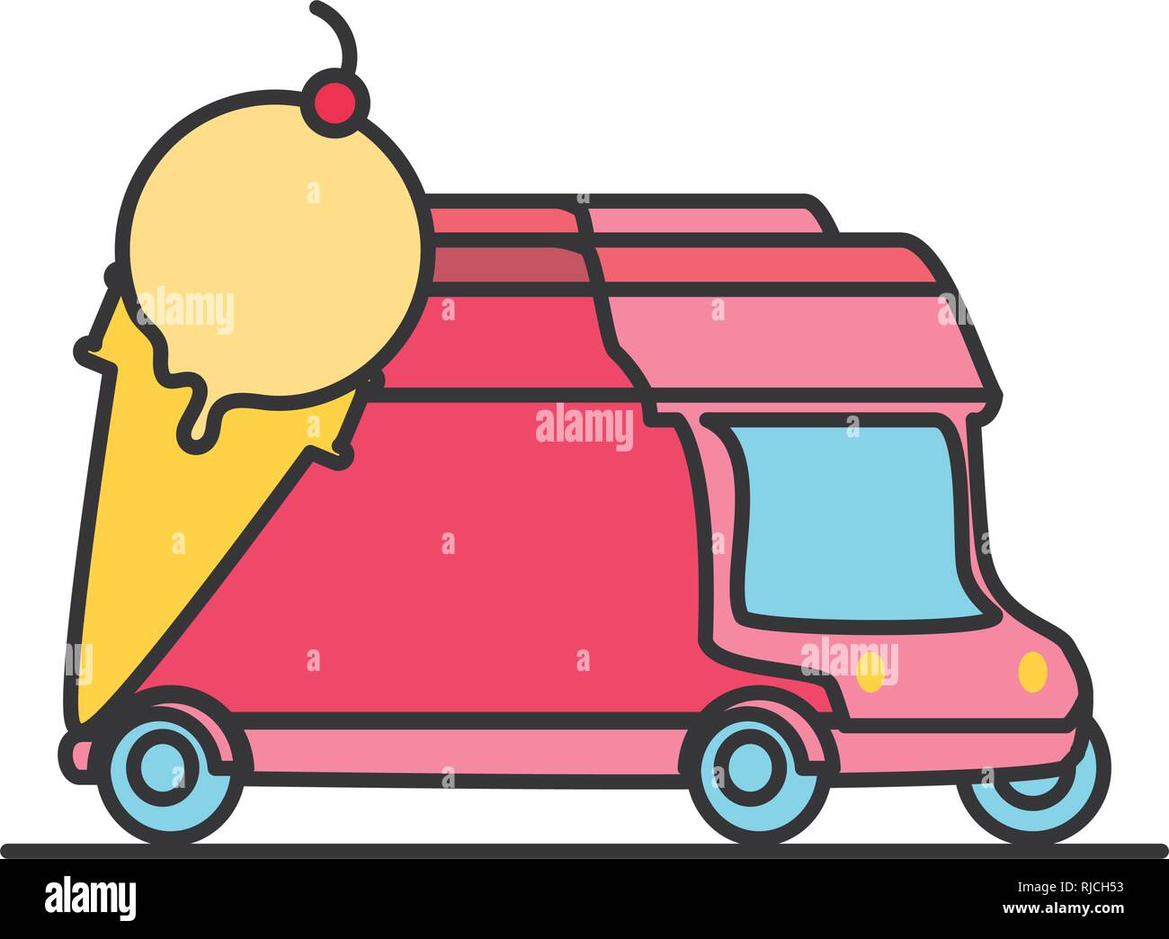 Ice Cream Van Classic Car High Resolution Stock Photography and Images ...