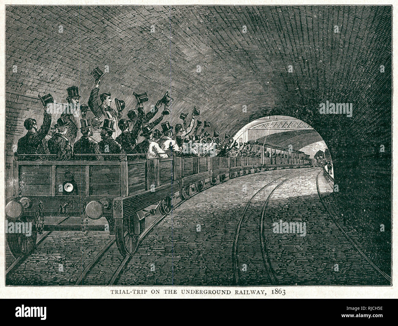 Train ride tunnels steam train hi-res stock photography and images - Alamy