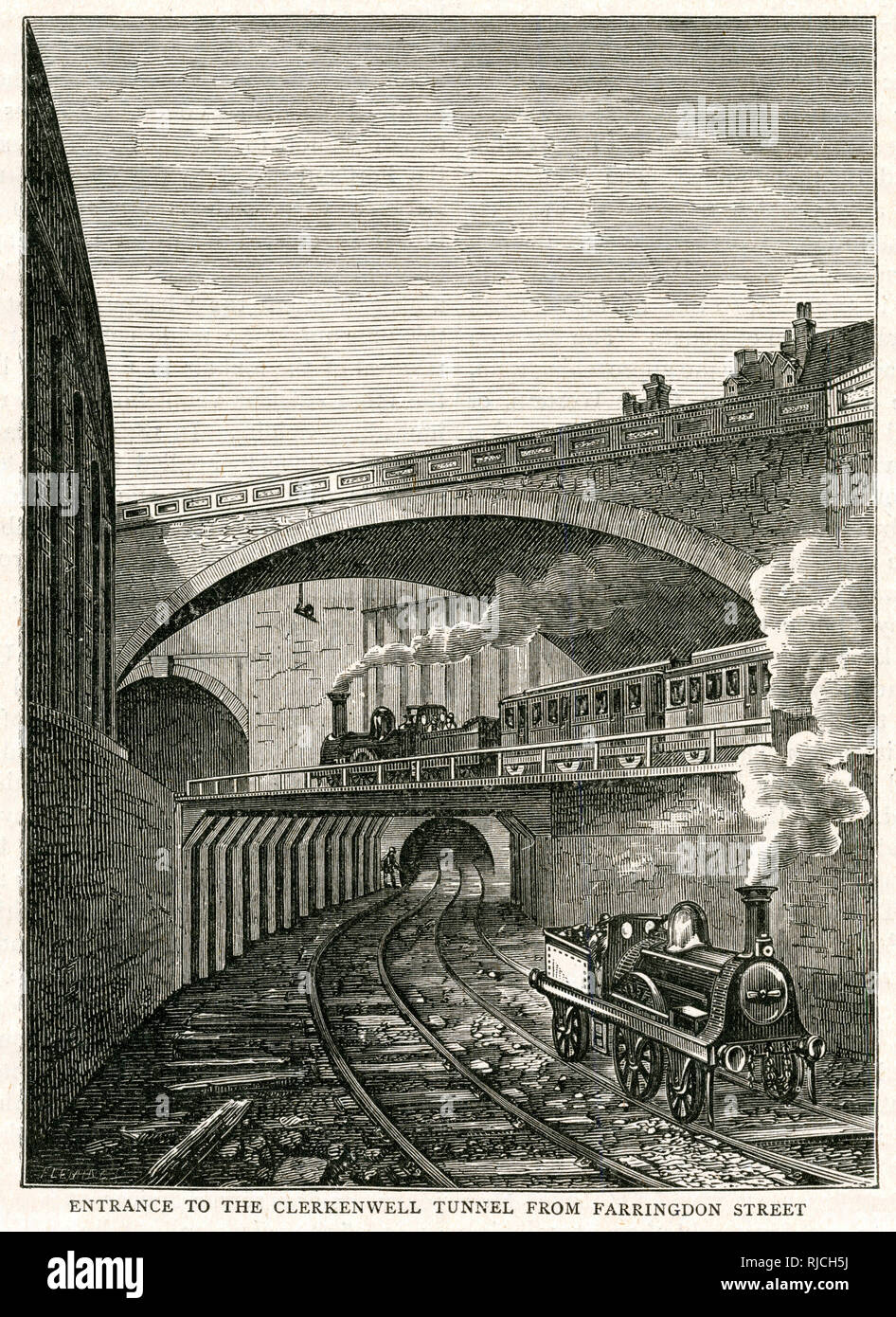 London underground in 1860s hi-res stock photography and images - Alamy