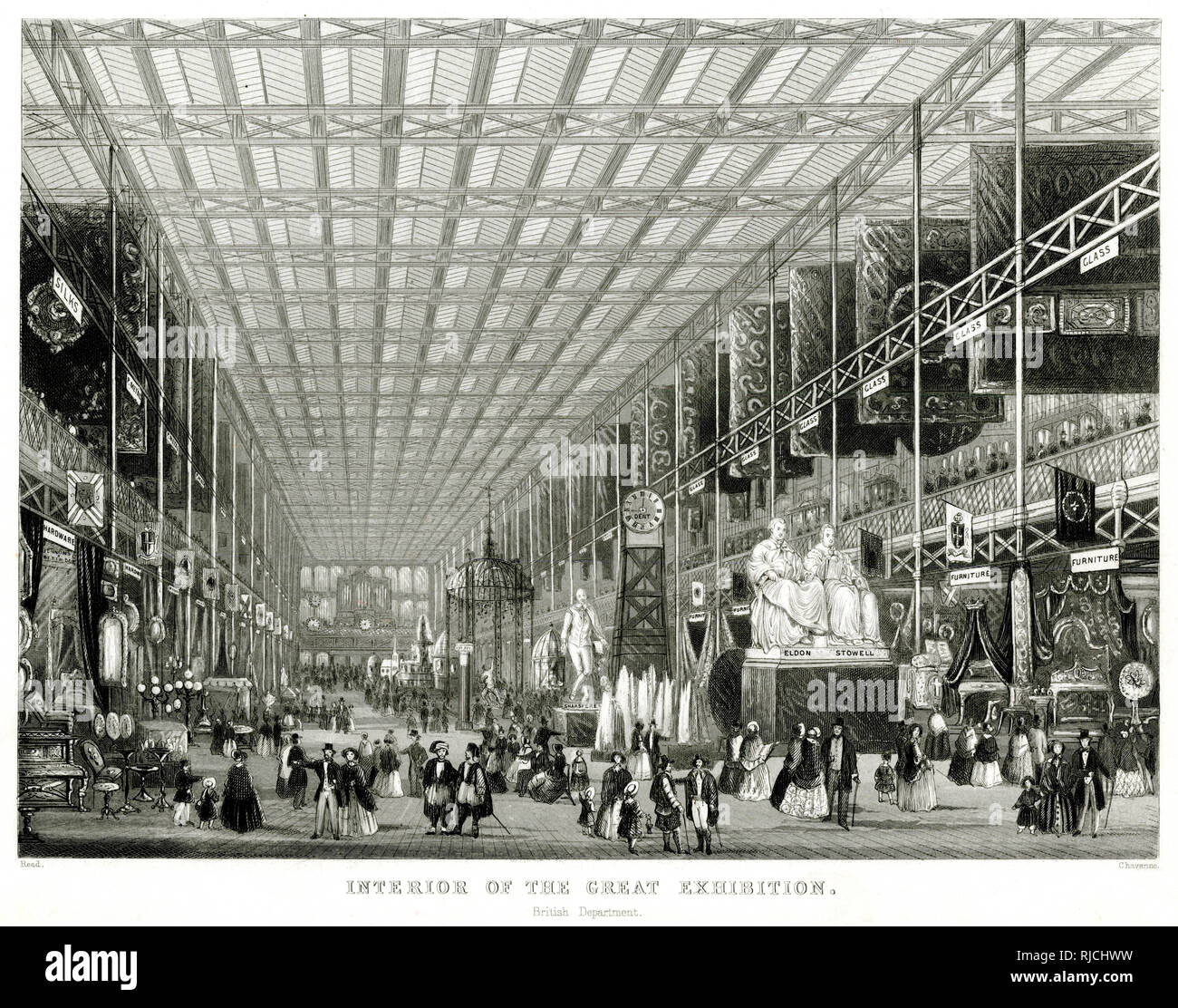 Interior of The Great Exhibition 1851 Stock Photo - Alamy