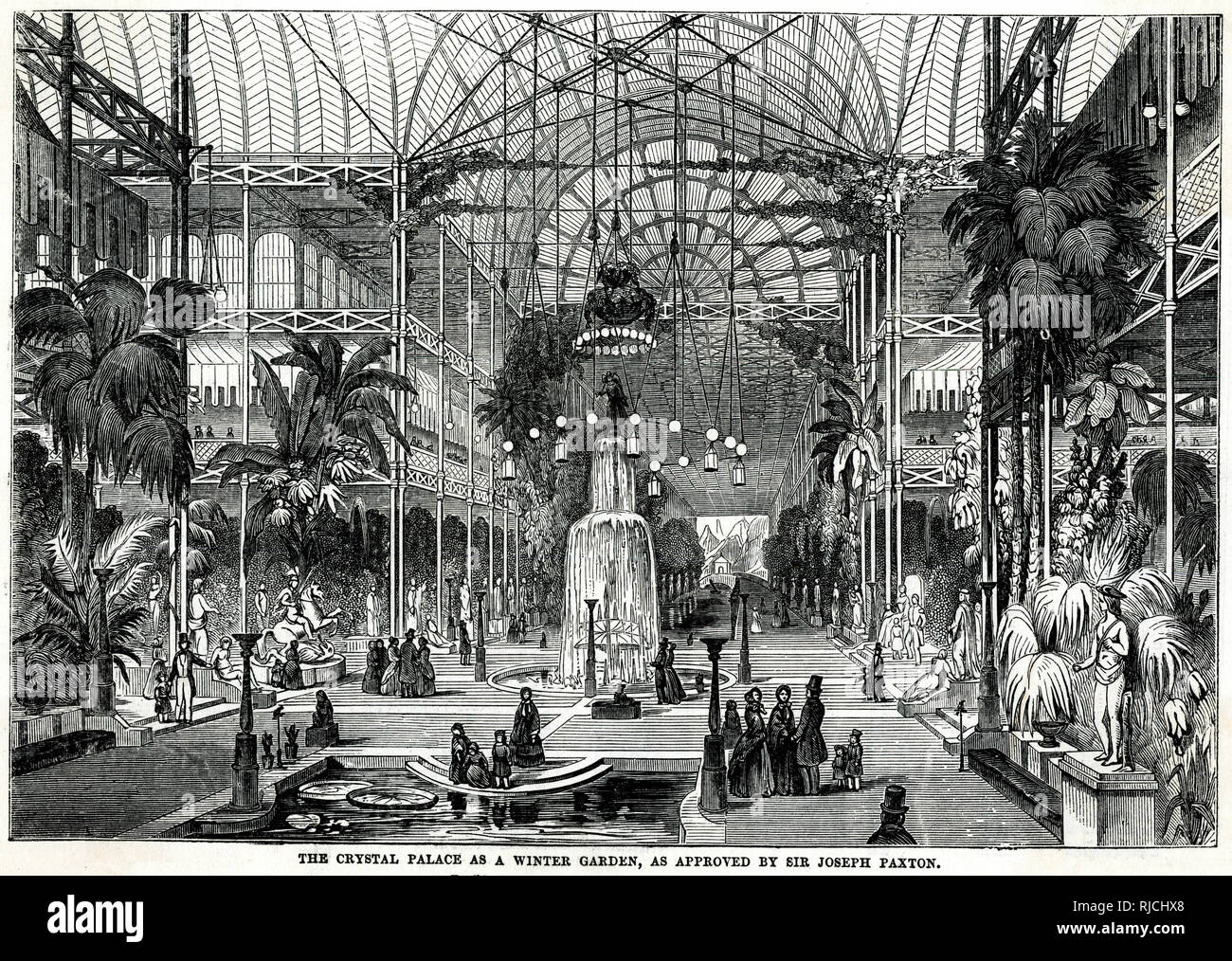 Joseph Paxton Crystal Palace Hyde Park High Resolution Stock ...