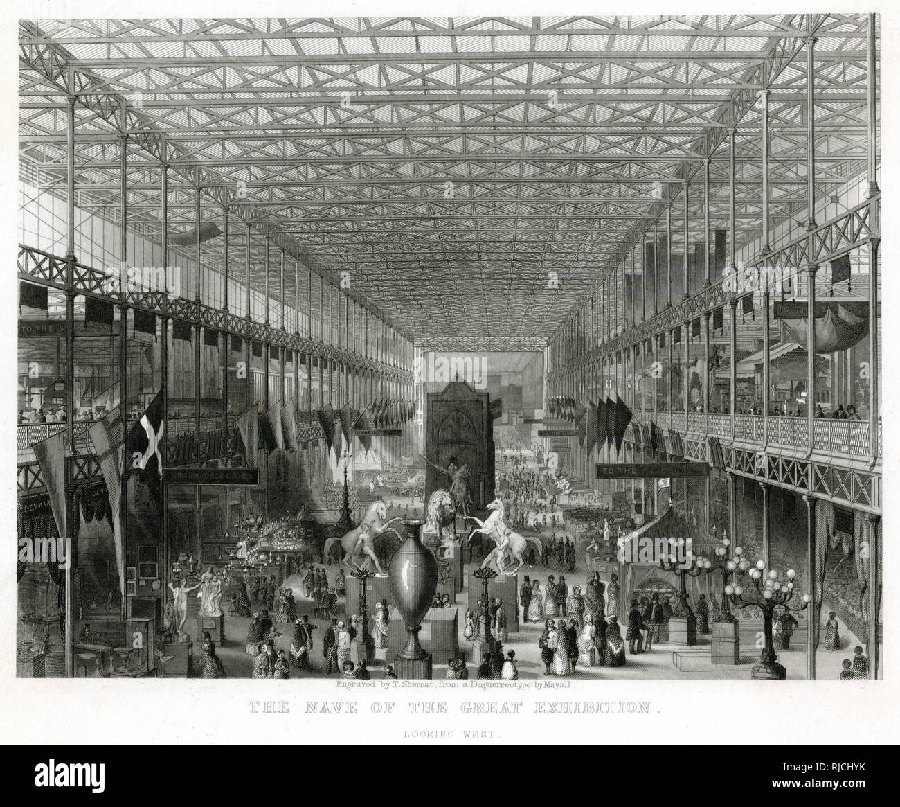 Crystal palace great exhibition statue hi-res stock photography and ...