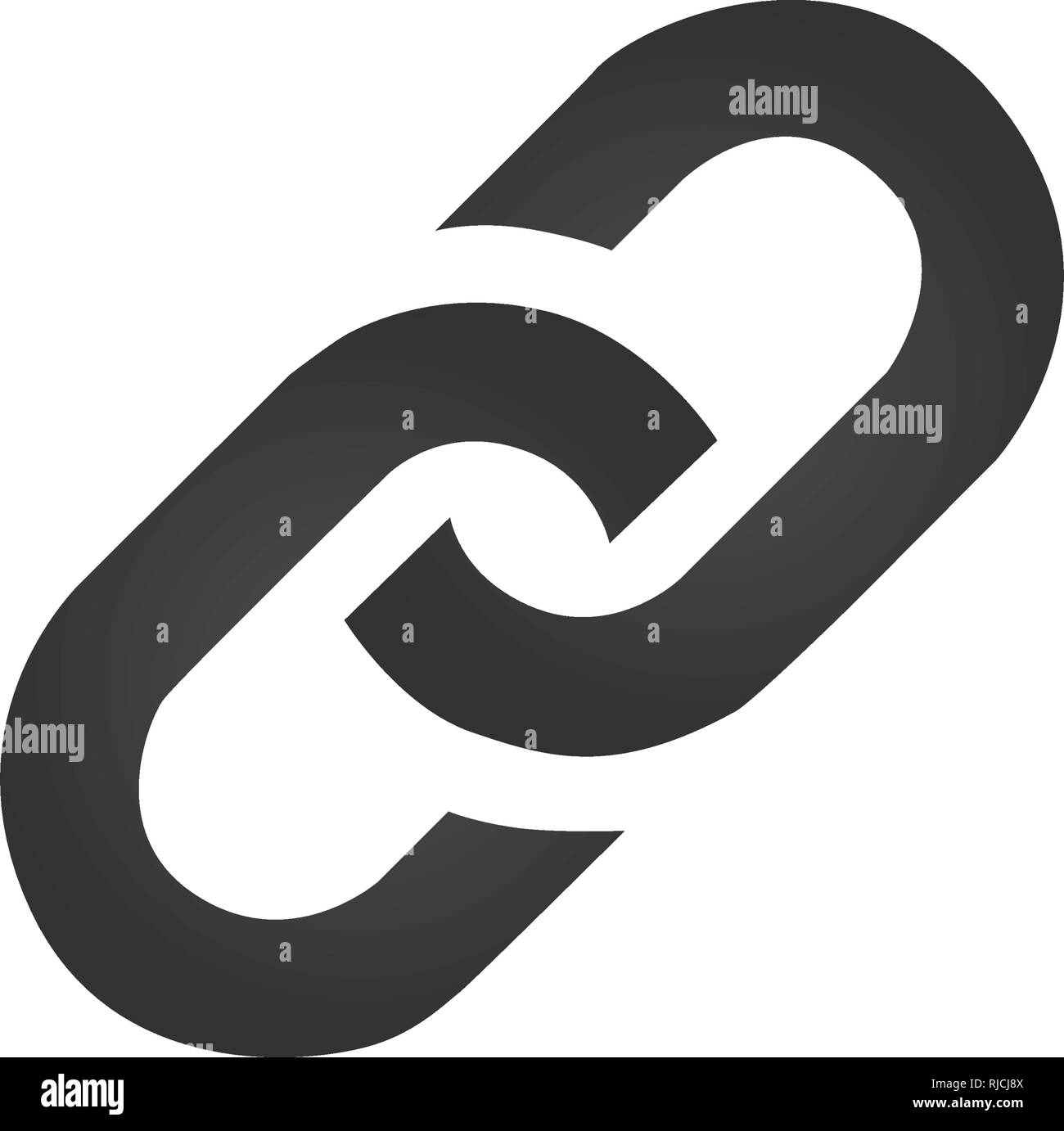 Chain, link icon vector illustration isolated on white background Stock ...