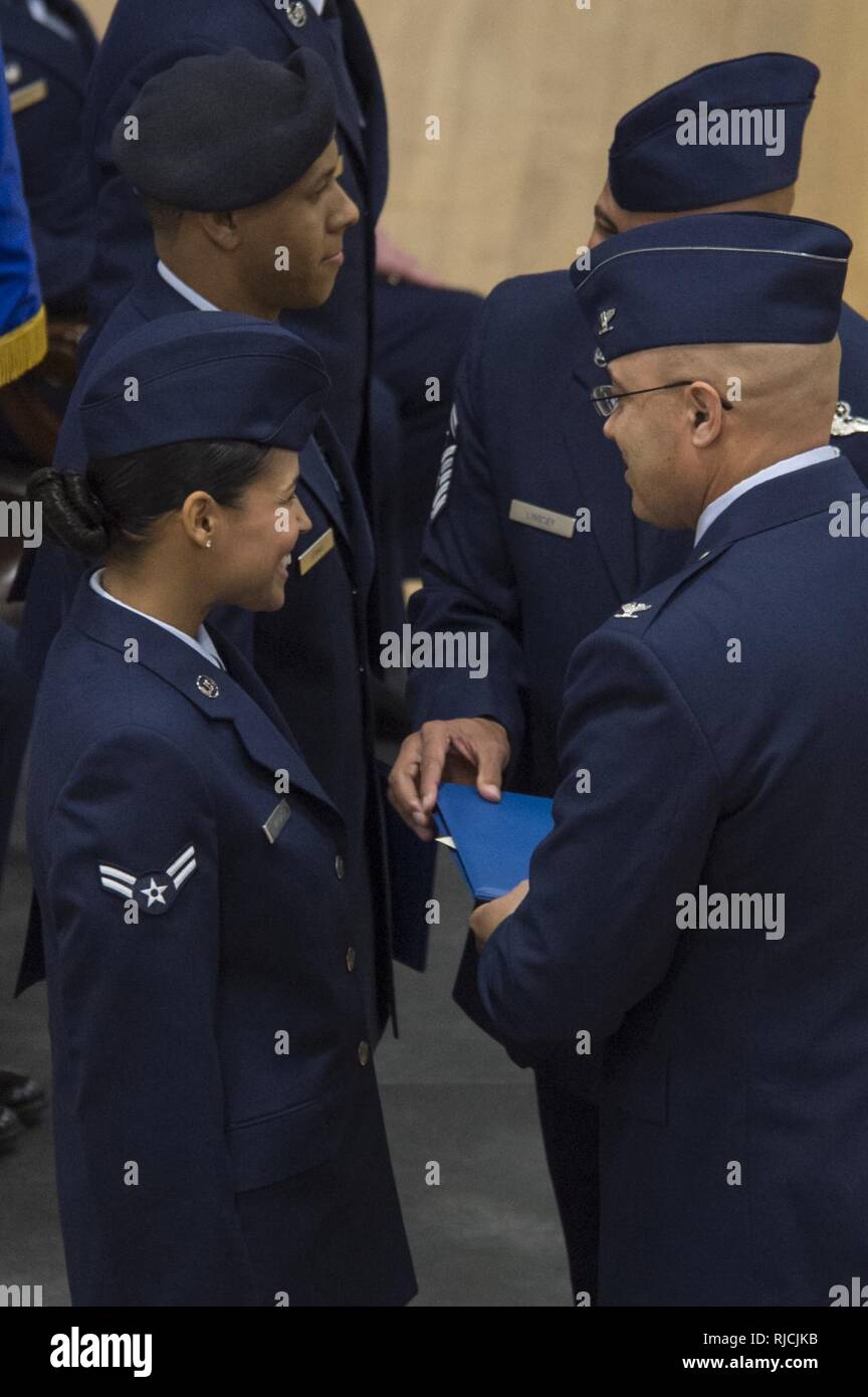 Col. David N. Miller, 460th Space Wing outgoing commander, and Chief ...