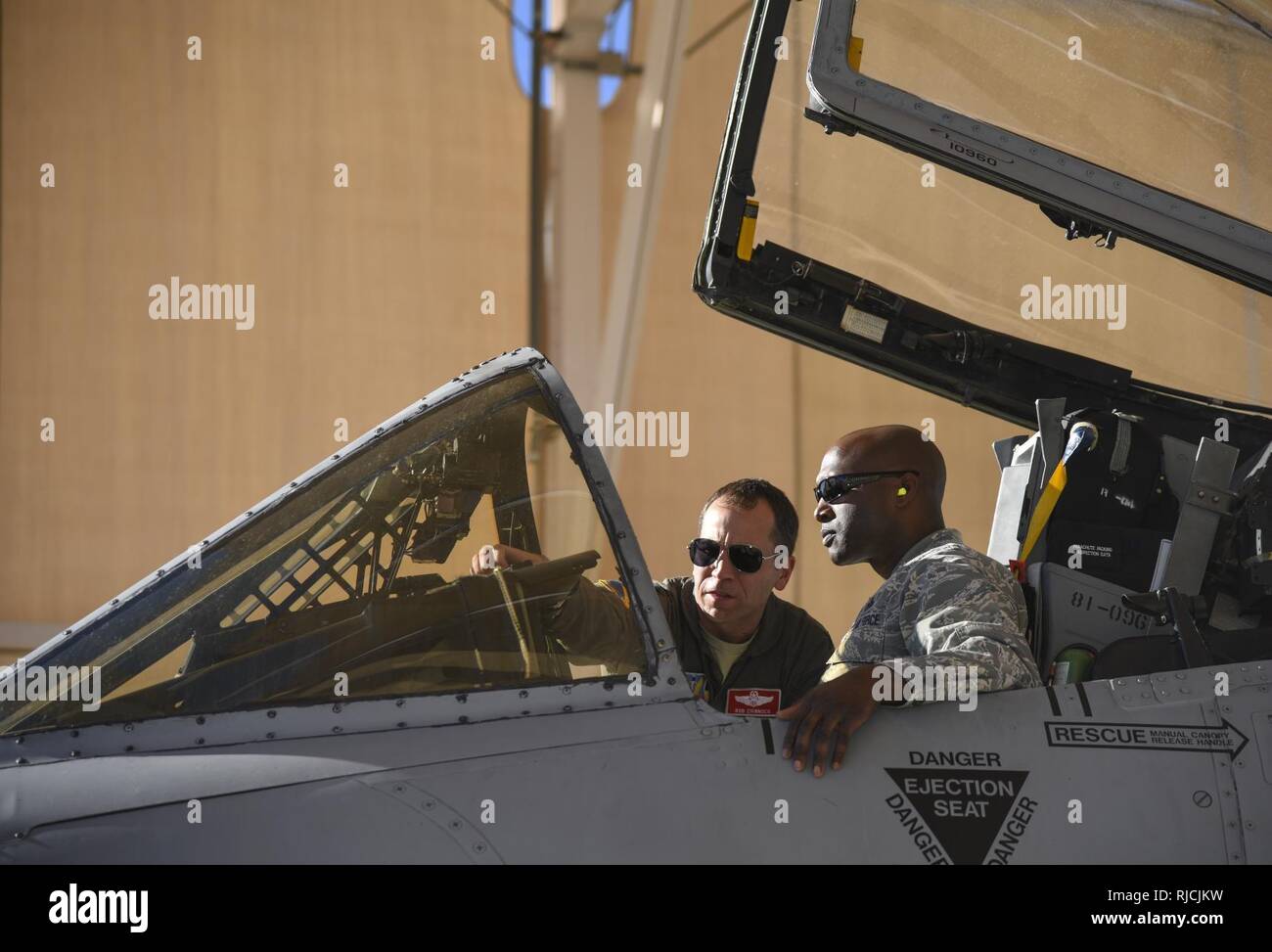 U.S. Air Force Lt. Col. Robert Chinnock, 355th Operations Group deputy ...