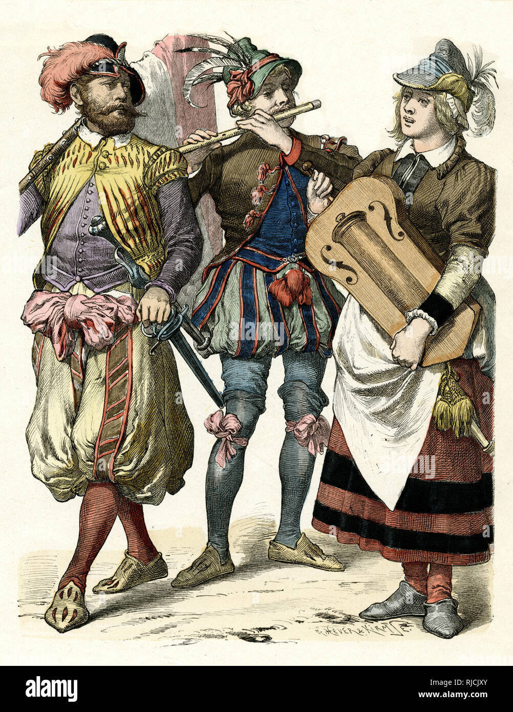 German men in costume Stock Photo - Alamy