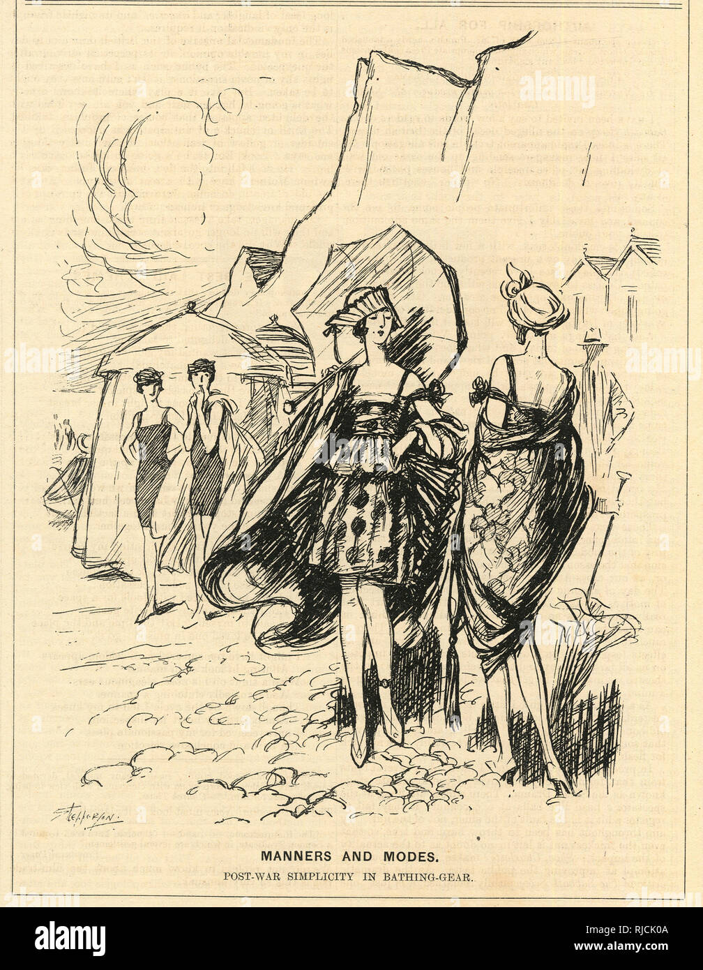 Cartoon, Manners and Modes Stock Photo - Alamy