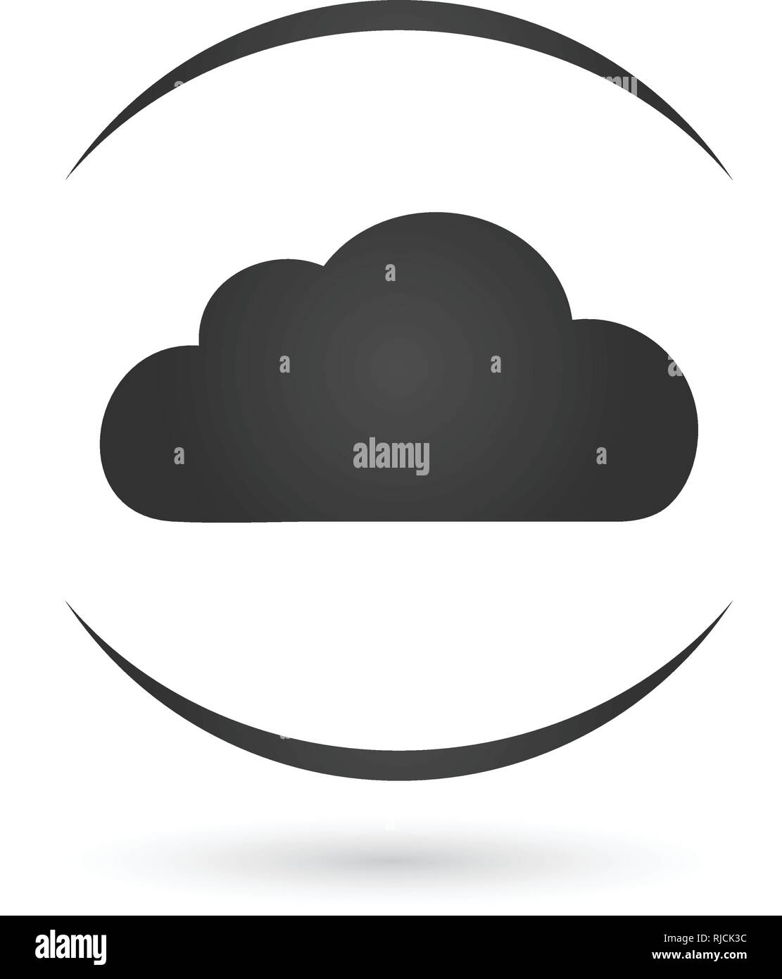 Secure Cloud Technology Protected Cloud Computing Service Concept