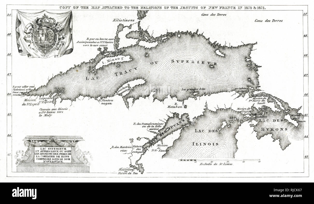 Map new france canada in hi-res stock photography and images - Alamy