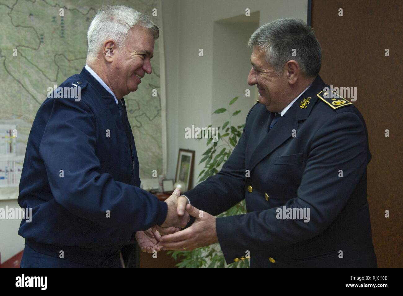 U.S. Air Force Brig. Gen. Robert Huston, NATO Headquarters Sarajevo ...