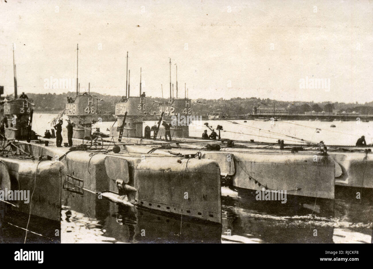 H Class submarines at Torquay, Devon Stock Photo - Alamy