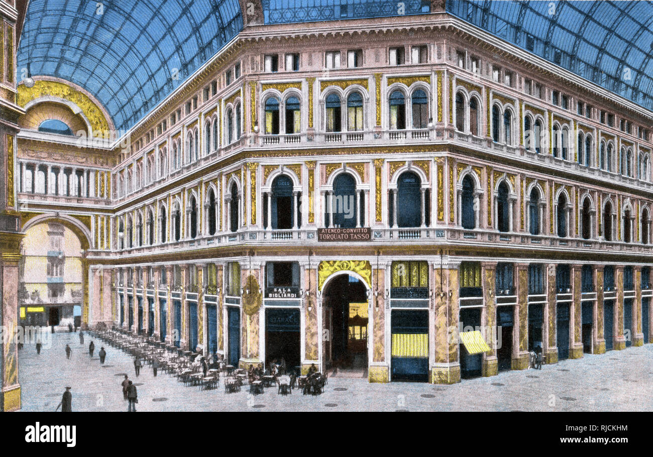 Octagon of Galleria Umberto I, Naples, Italy Stock Photo - Alamy