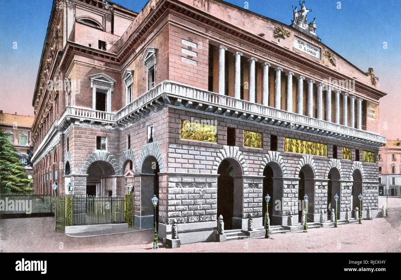San Carlo Theatre, Naples, Italy Stock Photo - Alamy