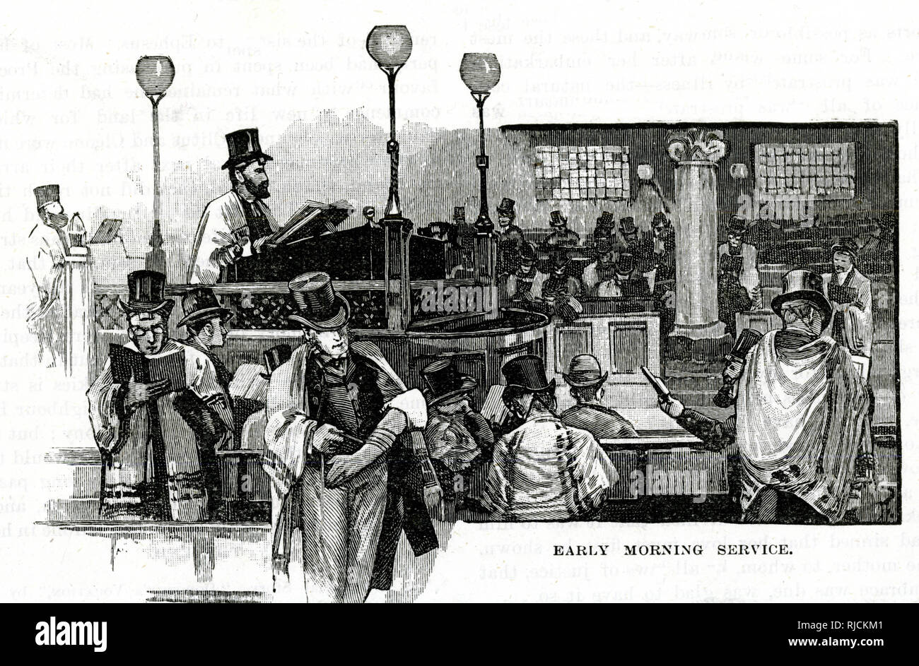 Early Morning Jewish service, London Stock Photo - Alamy