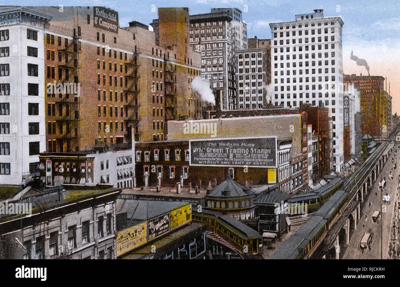 Union Loop, Wabash Avenue, Chicago, Illinois, USA Stock Photo - Alamy