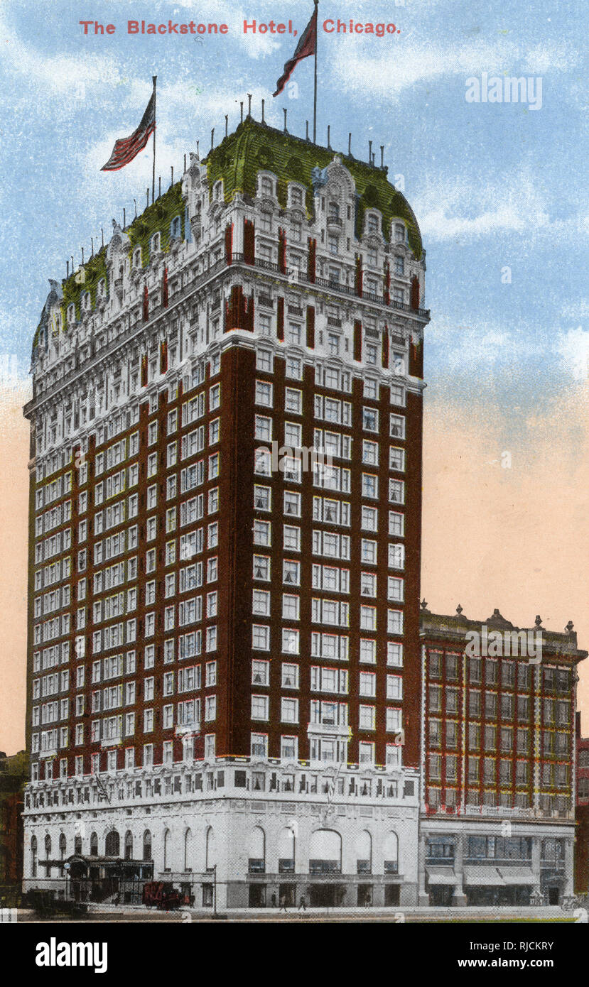 The Blackstone Hotel, Chicago, Illinois, USA Stock Photo - Alamy