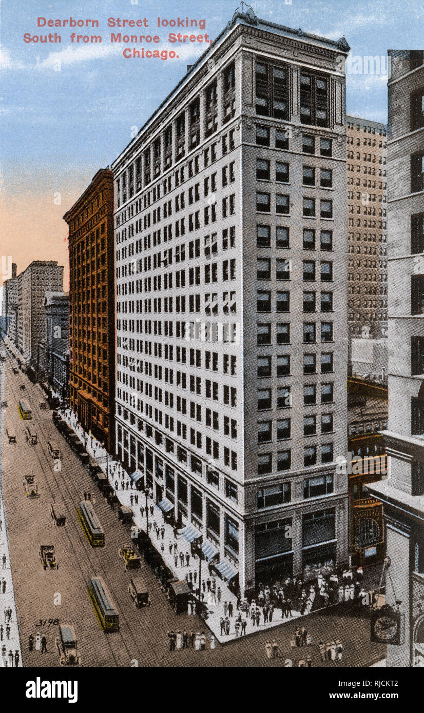 Dearborn Street, Chicago, Illinois, USA Stock Photo - Alamy