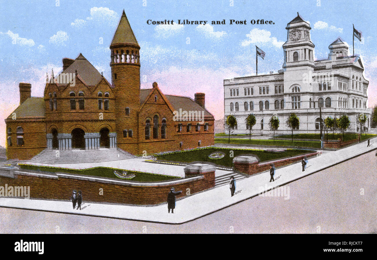 Cossitt Library and Post Office, Memphis, Tennessee, USA Stock Photo ...