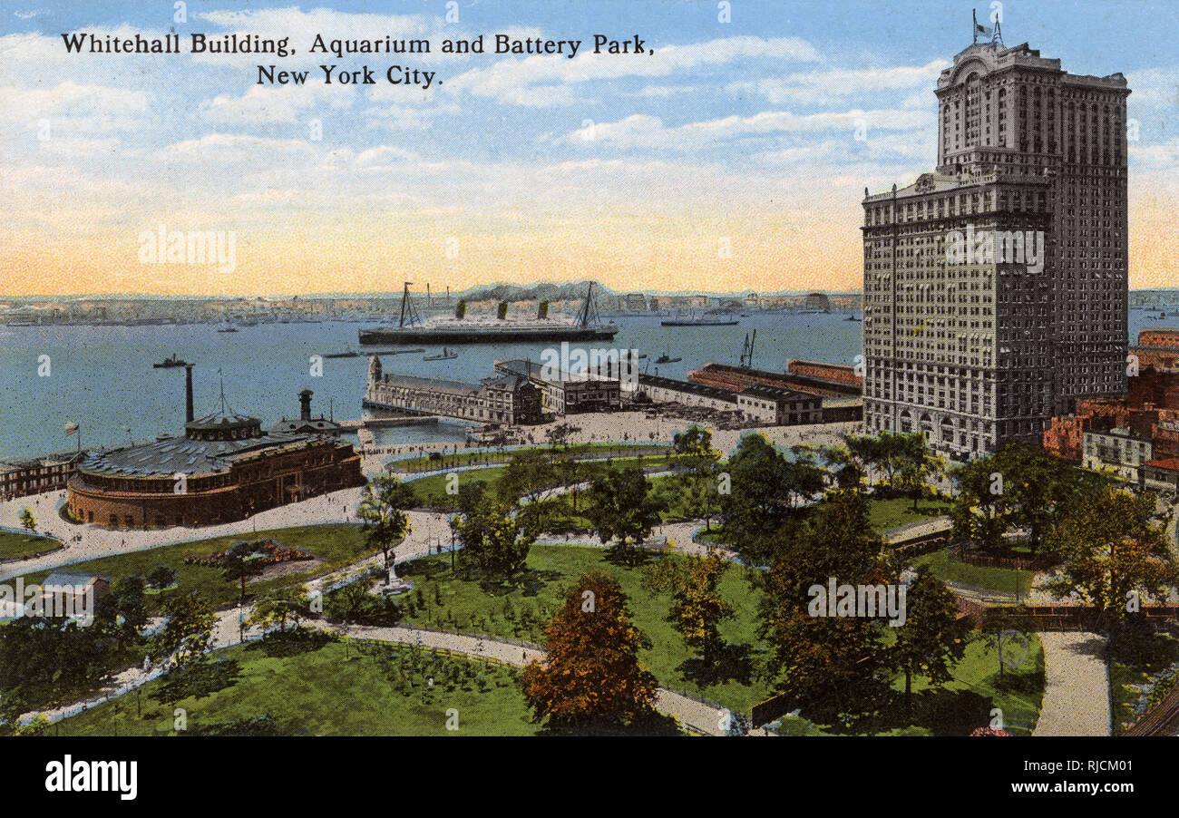 Whitehall Building, Battery Park, New York City, USA Stock Photo - Alamy