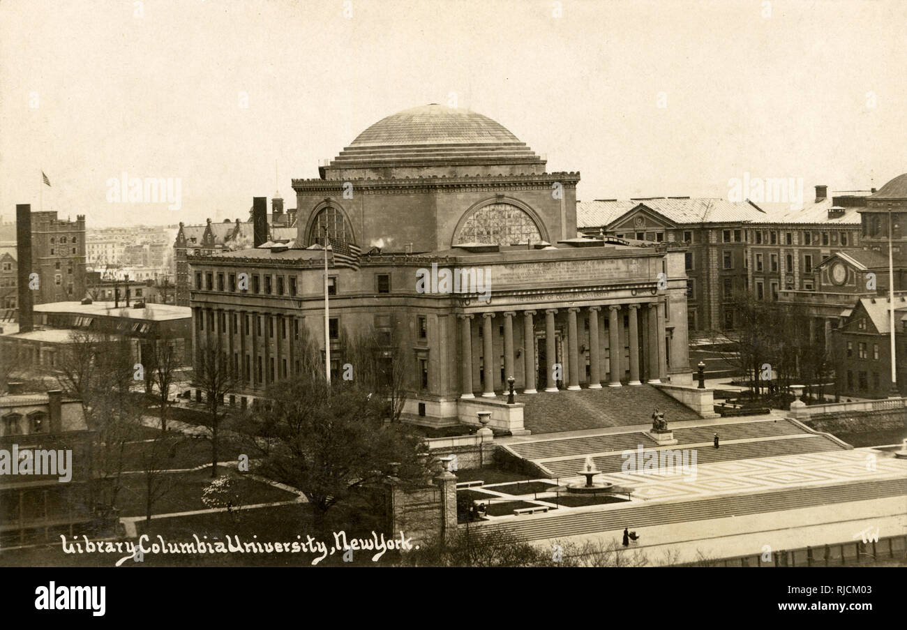 Library building, Columbia University, New York, USA Stock Photo - Alamy