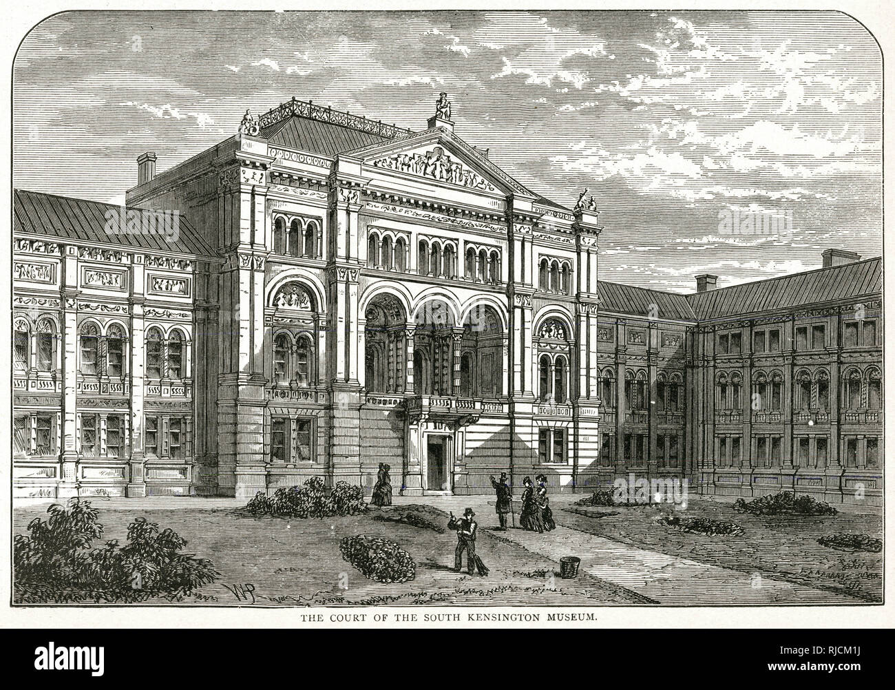 South Kensington Museum, London 1881 Stock Photo - Alamy