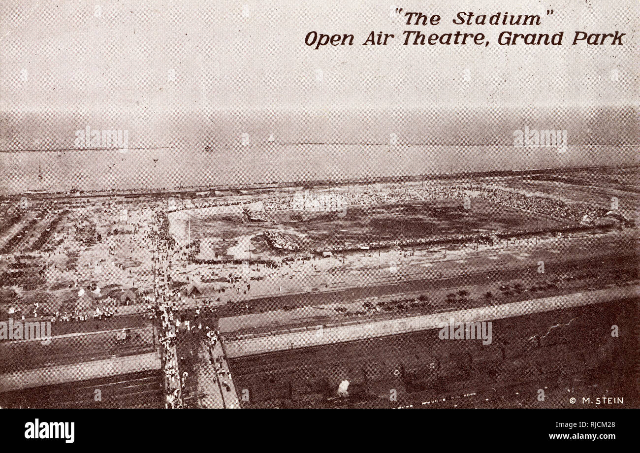 Chicago theatre aerial hi-res stock photography and images - Alamy