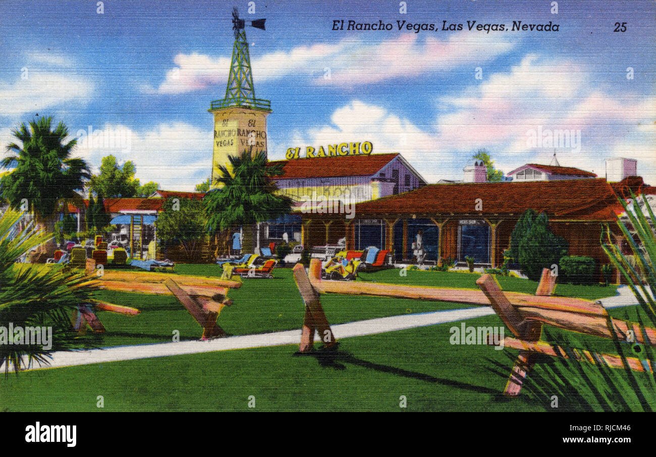 Hotel El Rancho, Las Vegas, Nevada, USA Stock Photo - Alamy