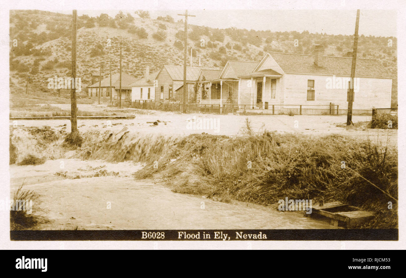 Flood in Ely, White Pine County, Nevada, USA Stock Photo - Alamy