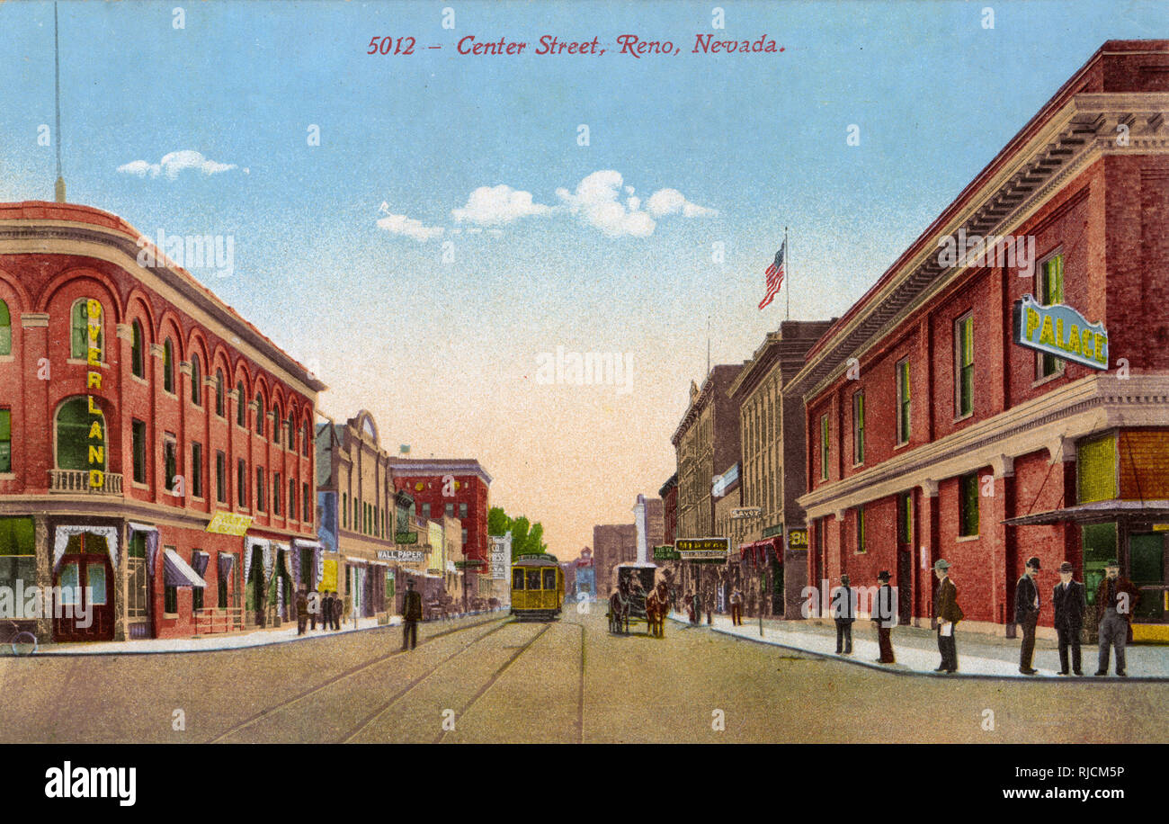 Center Street, Reno, Nevada, USA Stock Photo - Alamy