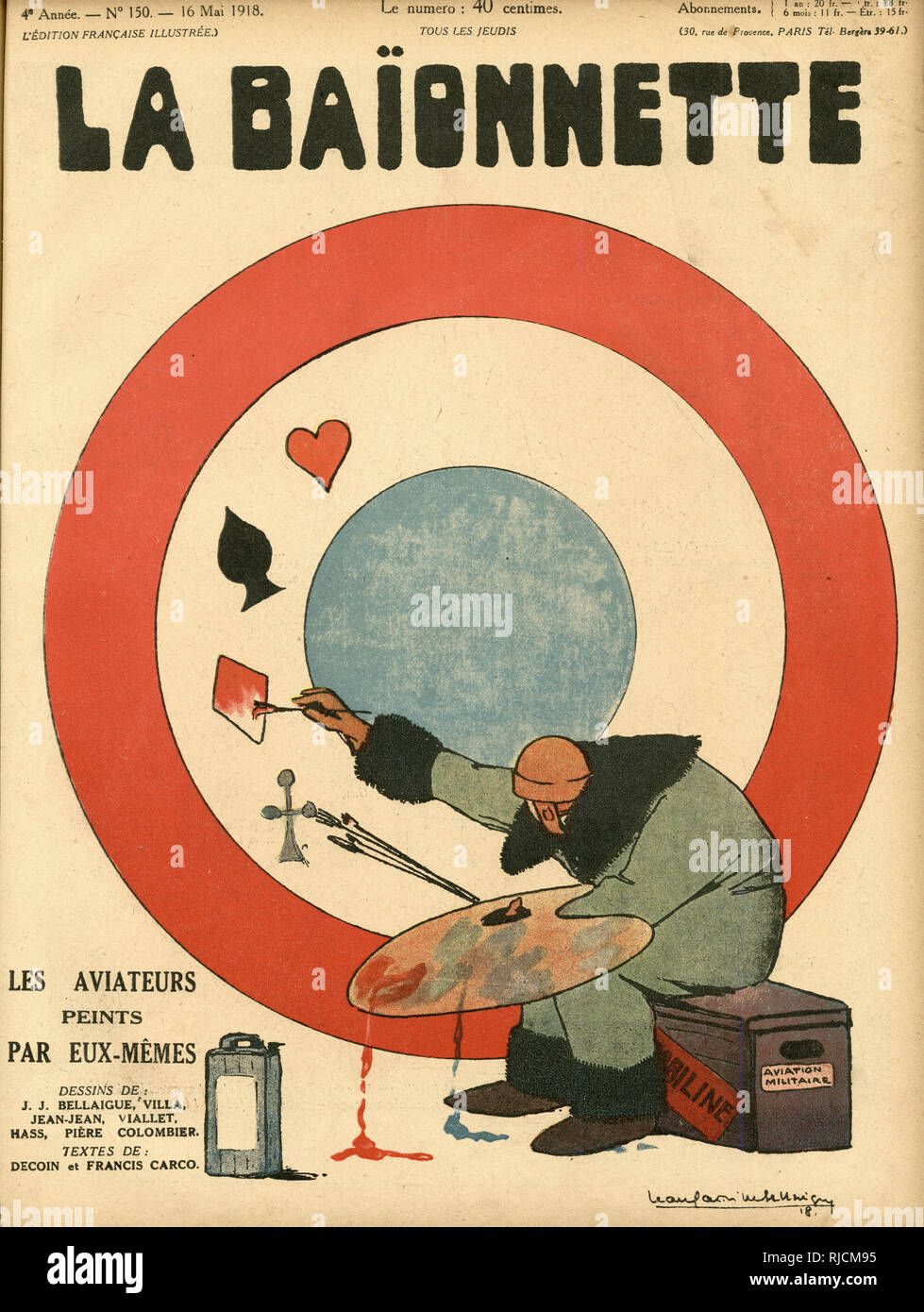 Front cover, La Baionnette, WW1 Stock Photo - Alamy