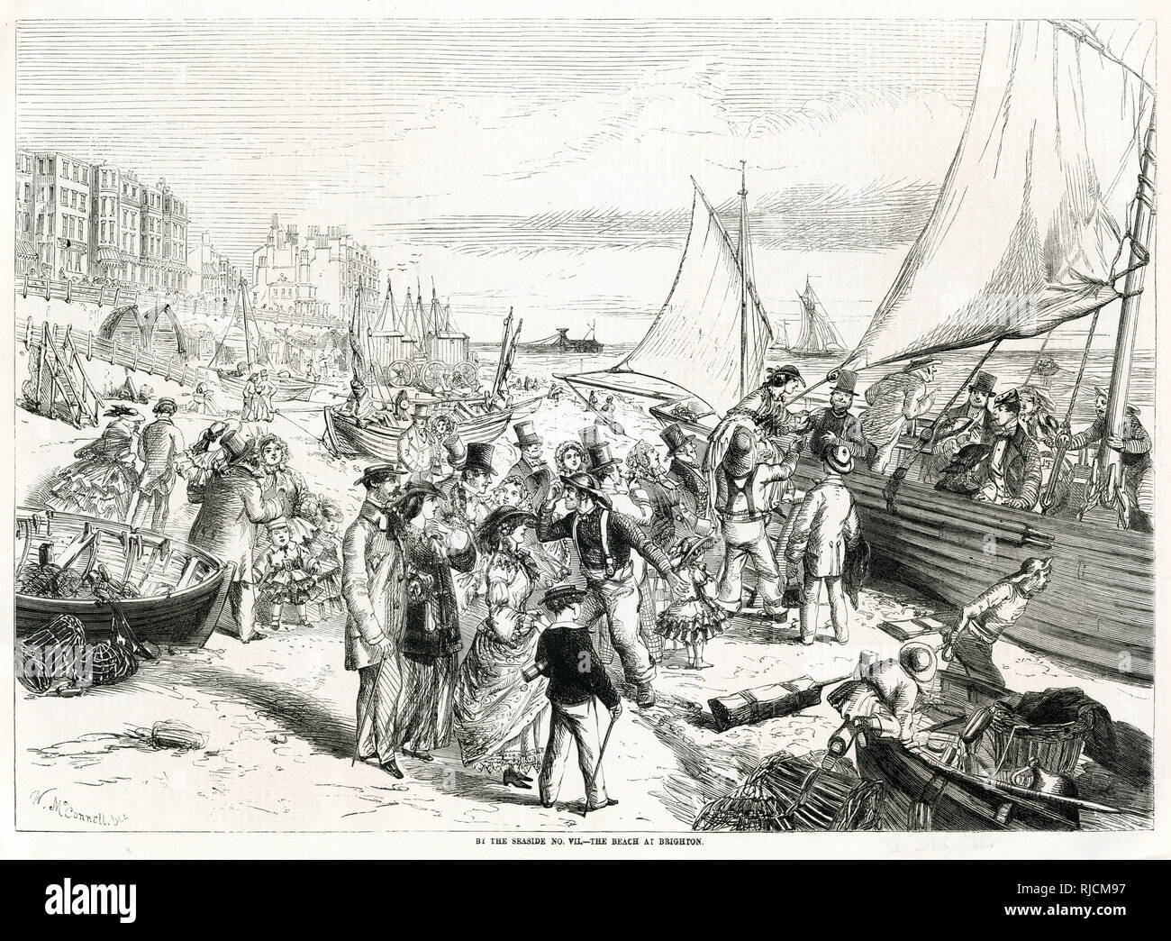 Victorian brighton fishermen hi-res stock photography and images - Alamy