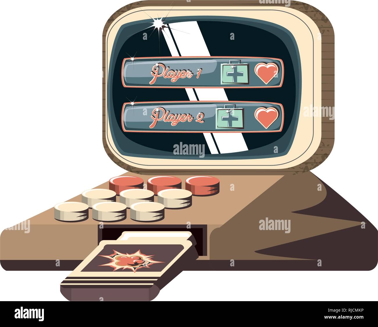 Original arcade Stock Vector Images - Alamy
