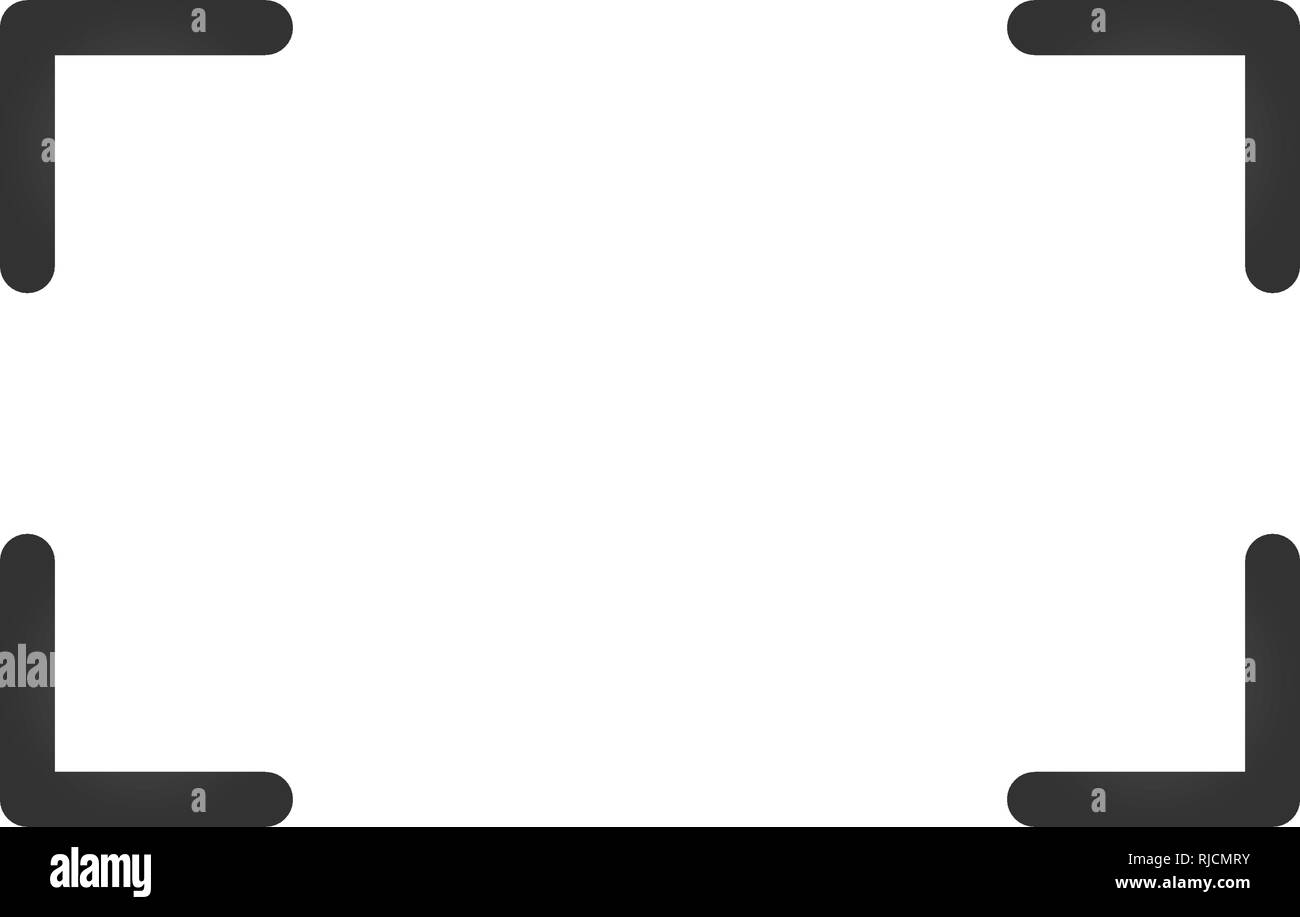 focusing vector icon, simle vector illustration isolated on white ...