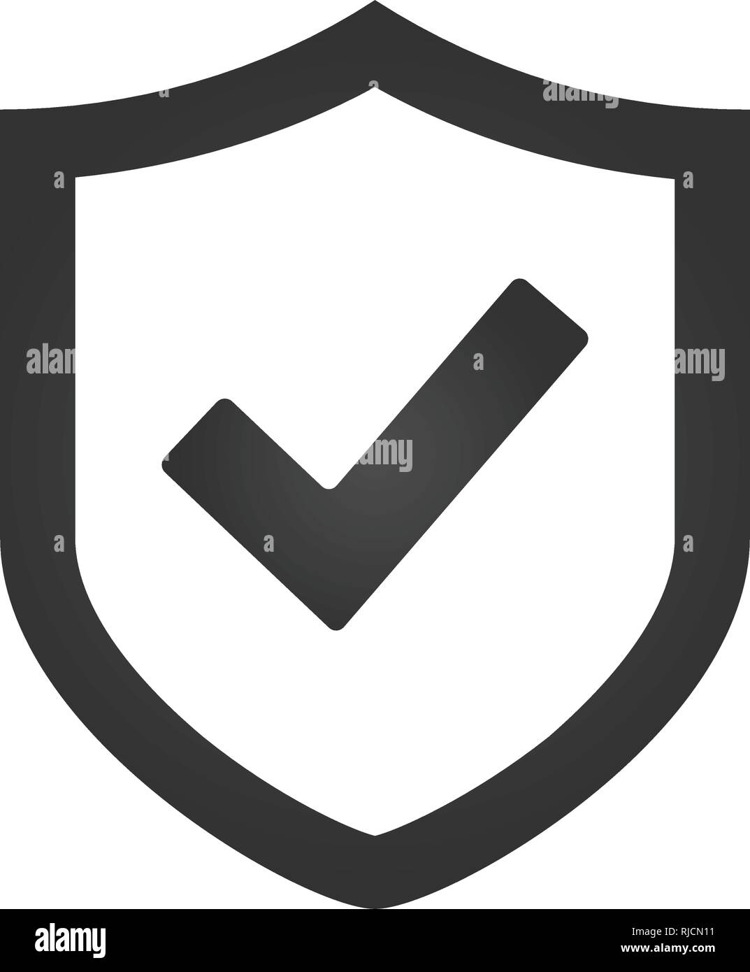 Shield check mark logo icon design template, vector illustration Stock ...