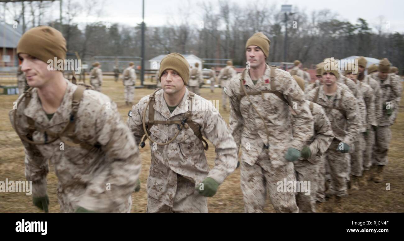 U.S. Marine Corps officer candidates get introduced to the obstacle ...