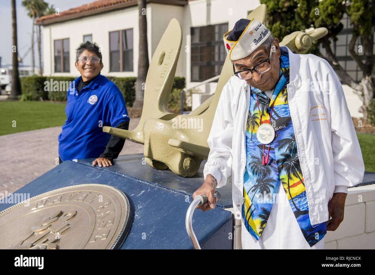SAN DIEGO (Jan. 16, 2017) Ray Chavez, the oldest living Pearl Harbor ...