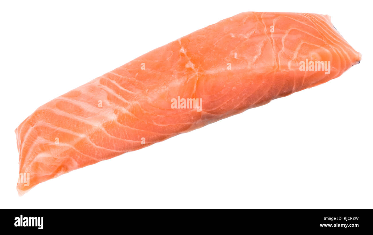 Fillet of trout isolated on white background Stock Photo - Alamy