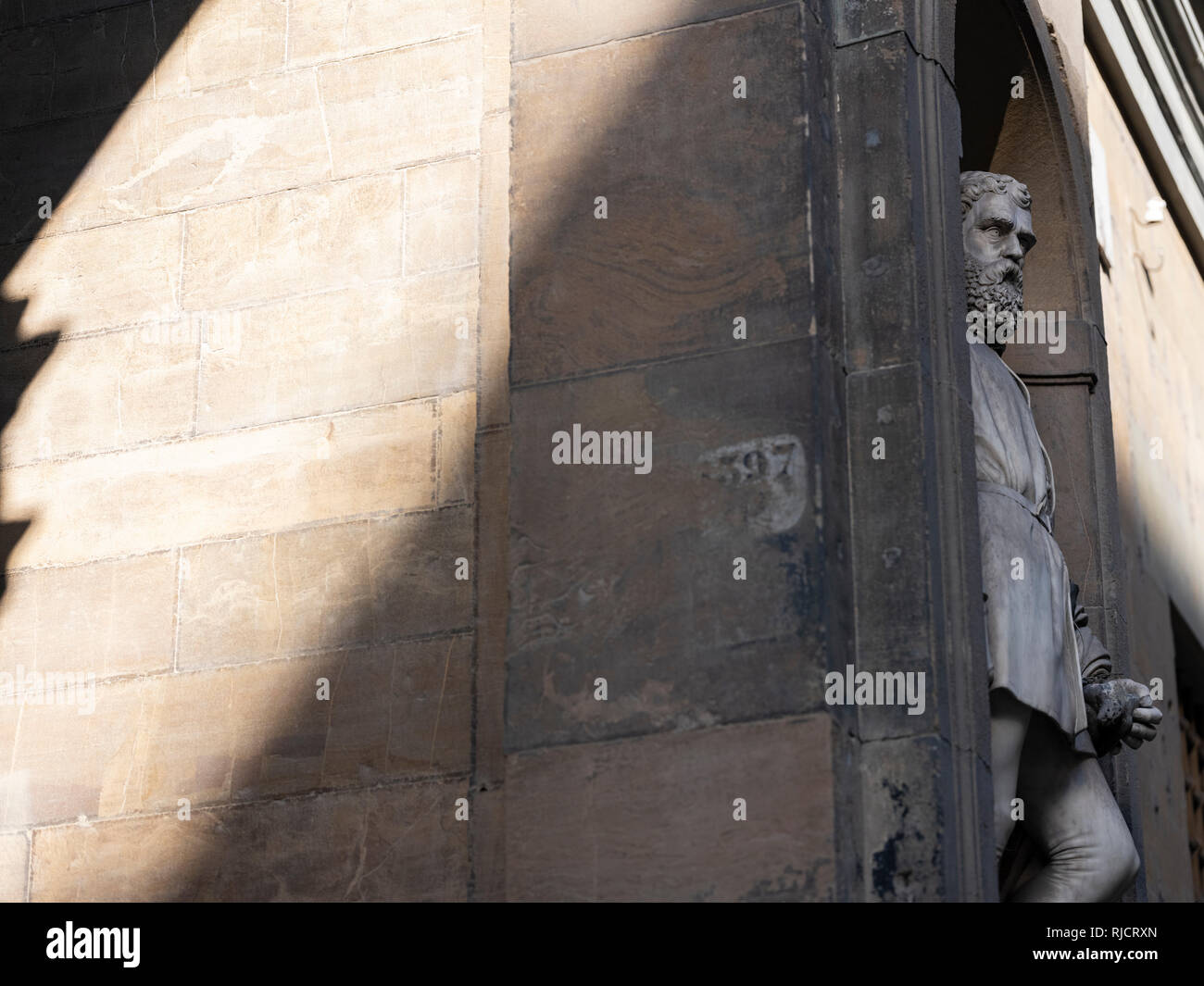 Statue of Benvenuto Cellini Italian goldsmith, sculptor, draftsman ...