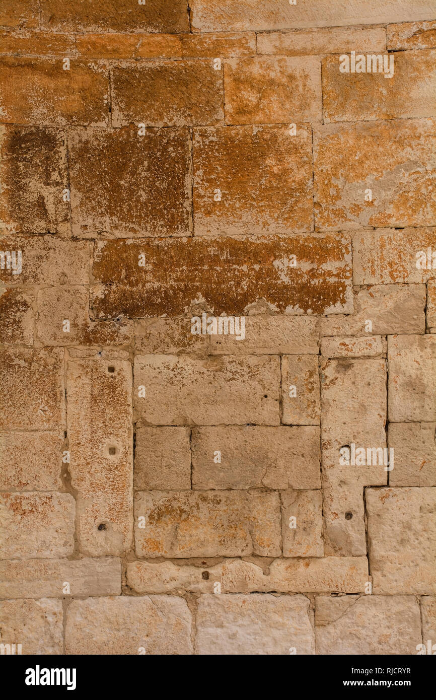 A bricked in window in the church of Sveti Duh (Holy Spirit) in the ...