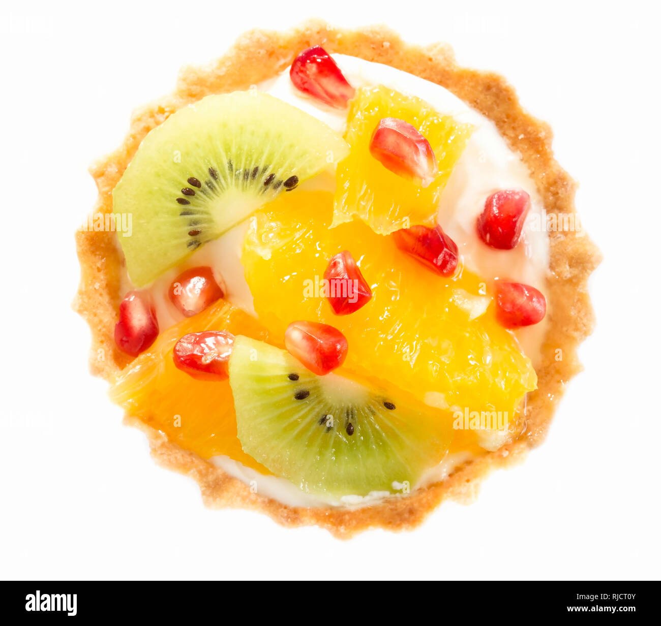 Food fresh fruit tart Cut Out Stock Images & Pictures - Alamy