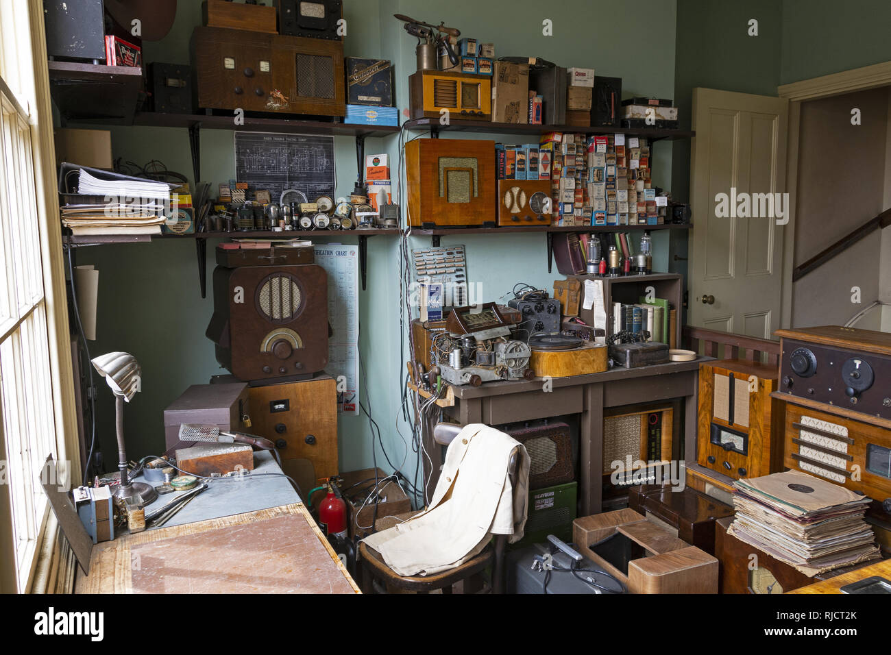 The interior of Gripton's Radio Stores at the Black Country Living ...