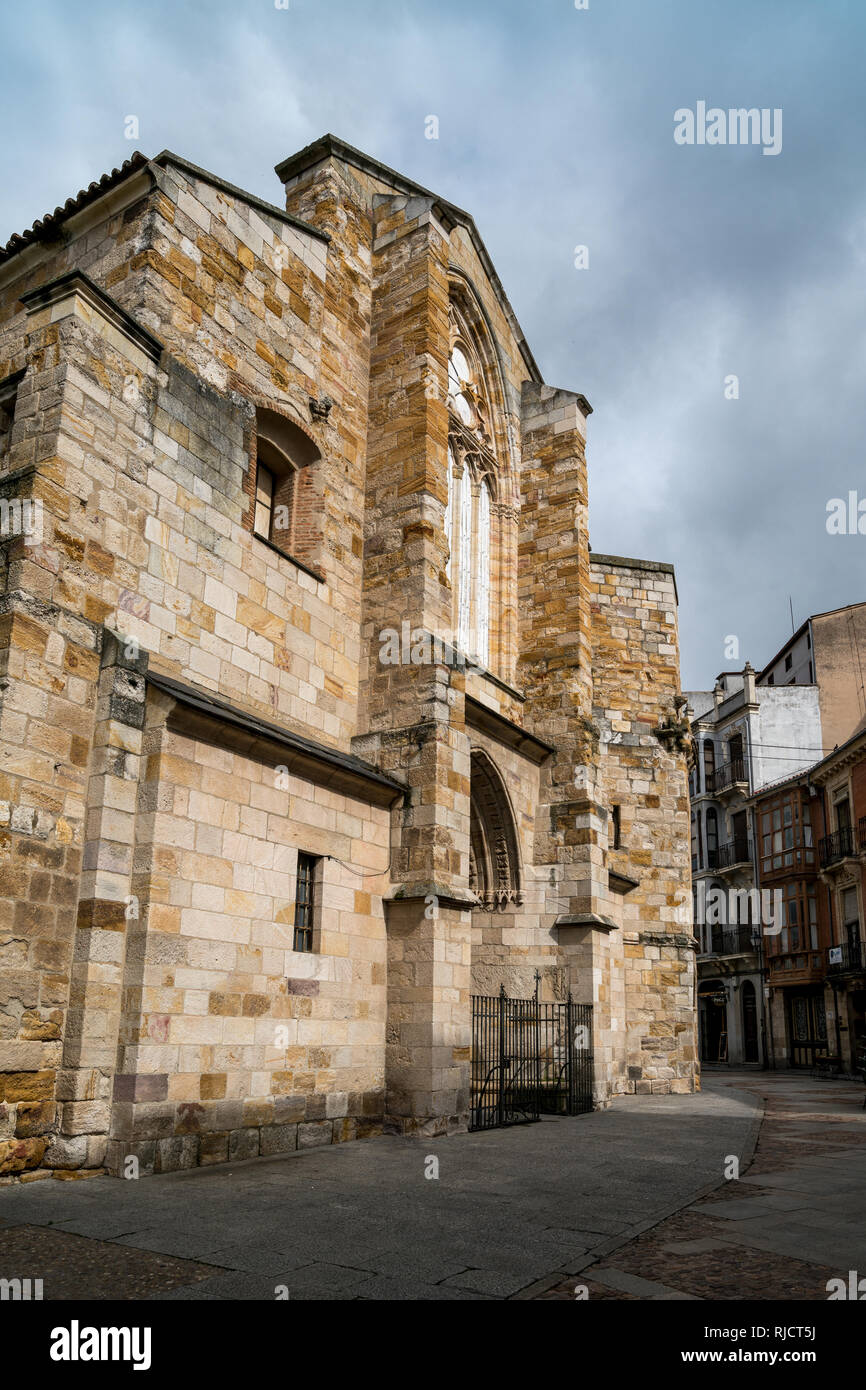 Church San Juan Bautista at Plaza Mayor in Zamora, Castile and Leon ...