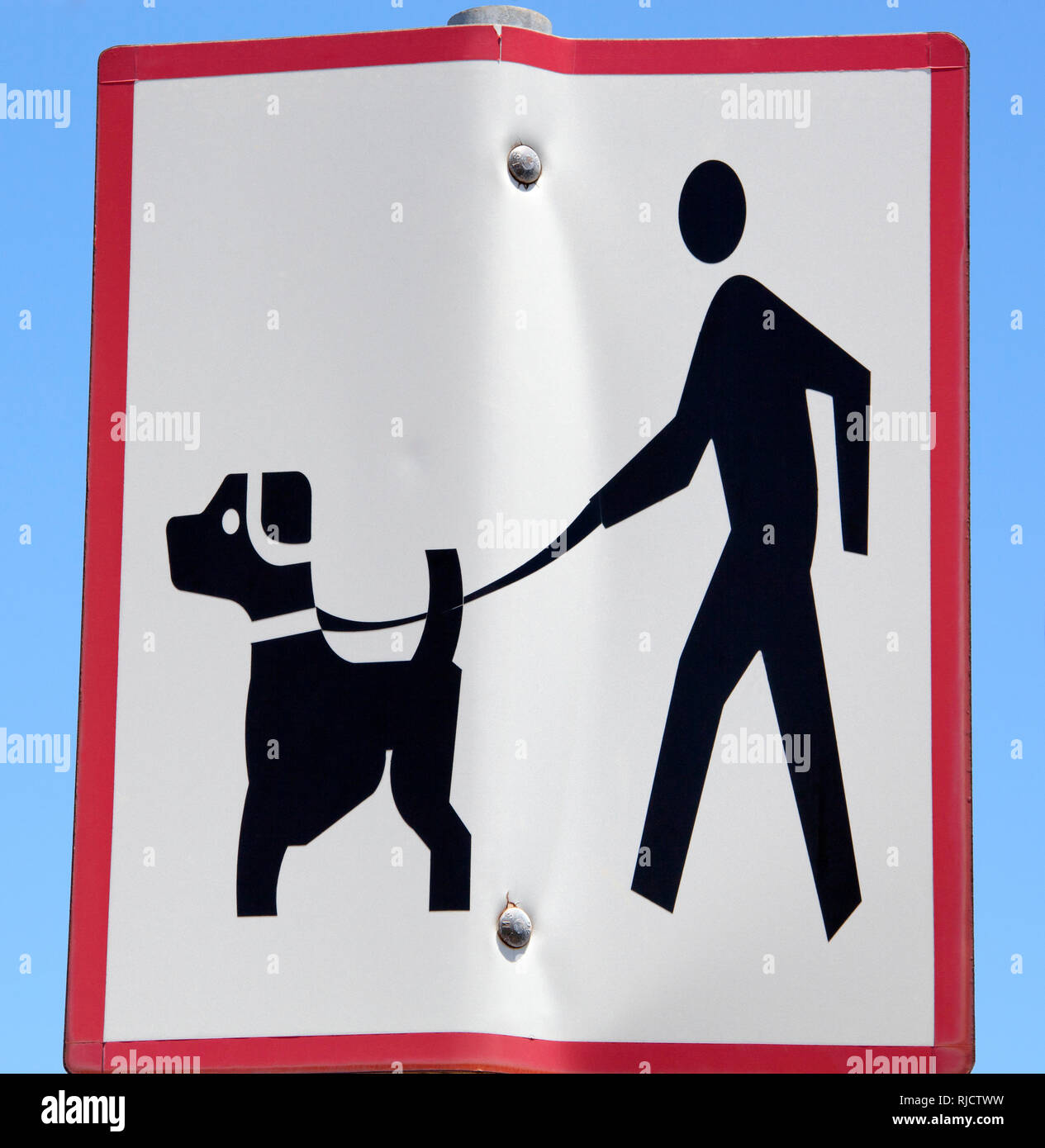 Bent warning sign hi-res stock photography and images - Alamy