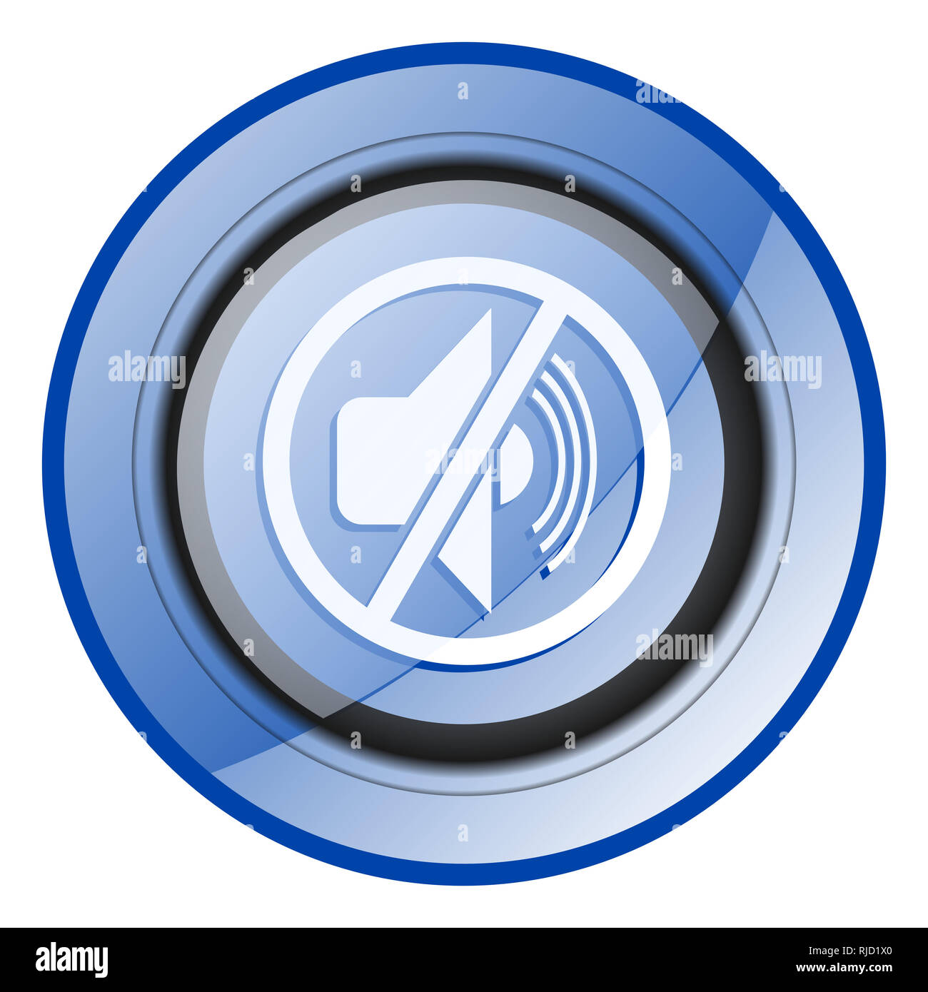 Mute volume icon isolated on hi-res stock photography and images - Alamy