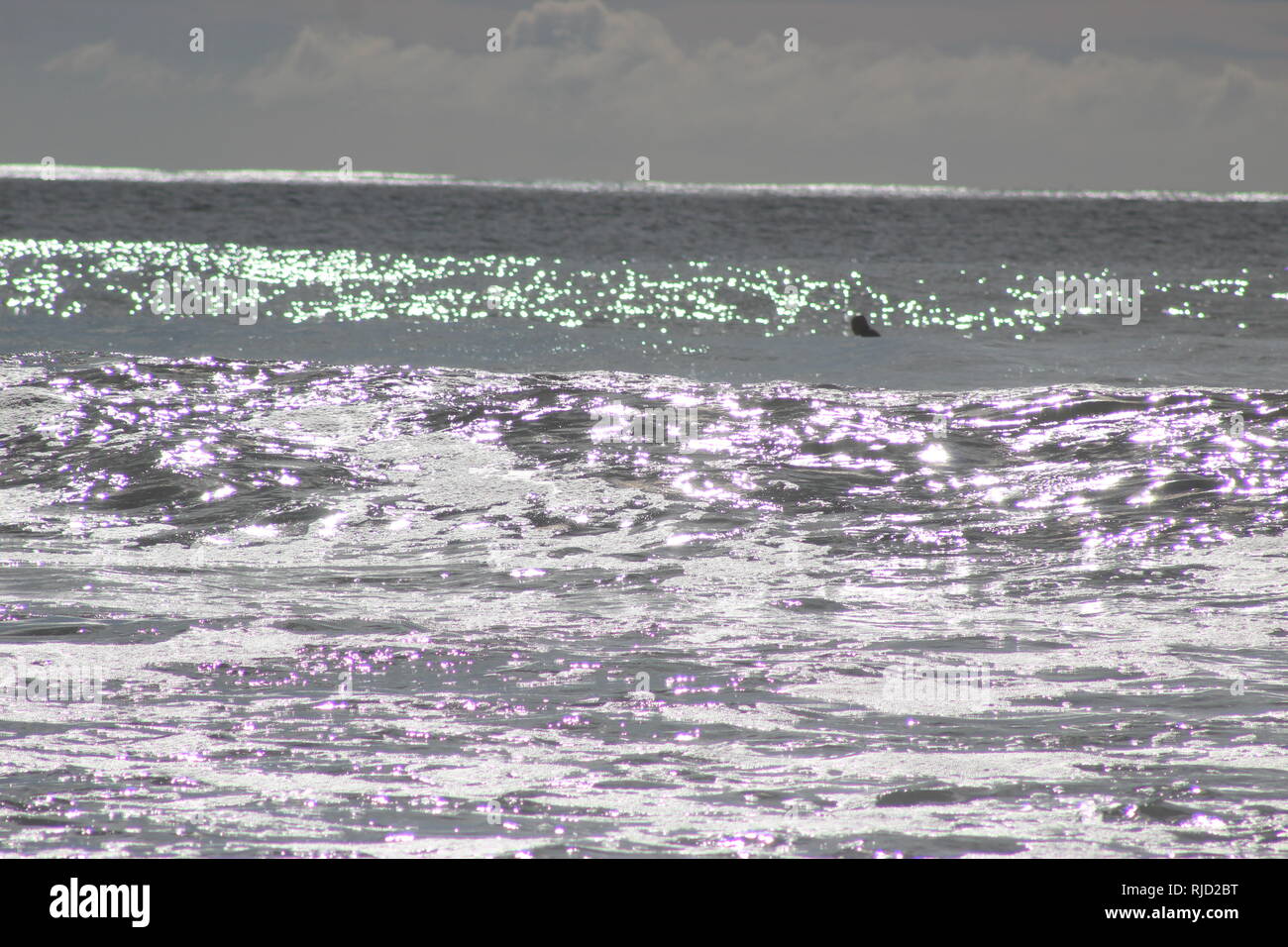 Cornish Rocks and waves Stock Photo - Alamy