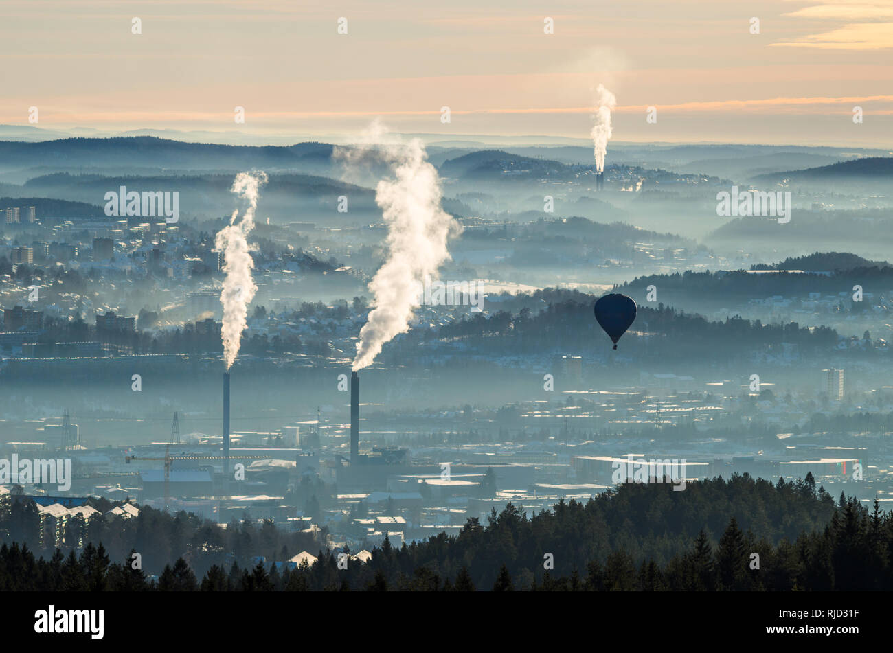 Industrial himneys hi-res stock photography and images - Alamy