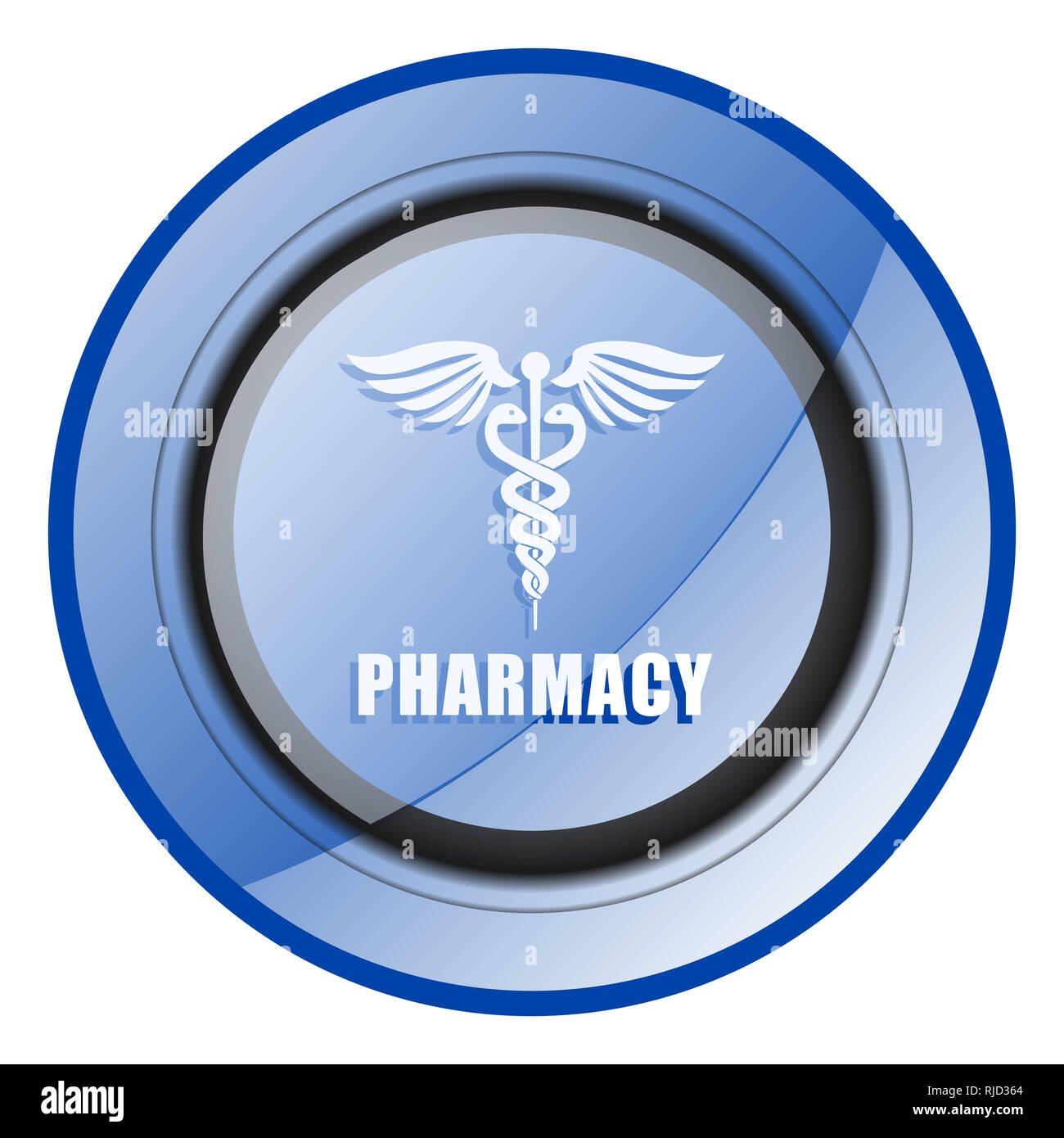 Medicine sign snake glass icon hi-res stock photography and images - Alamy