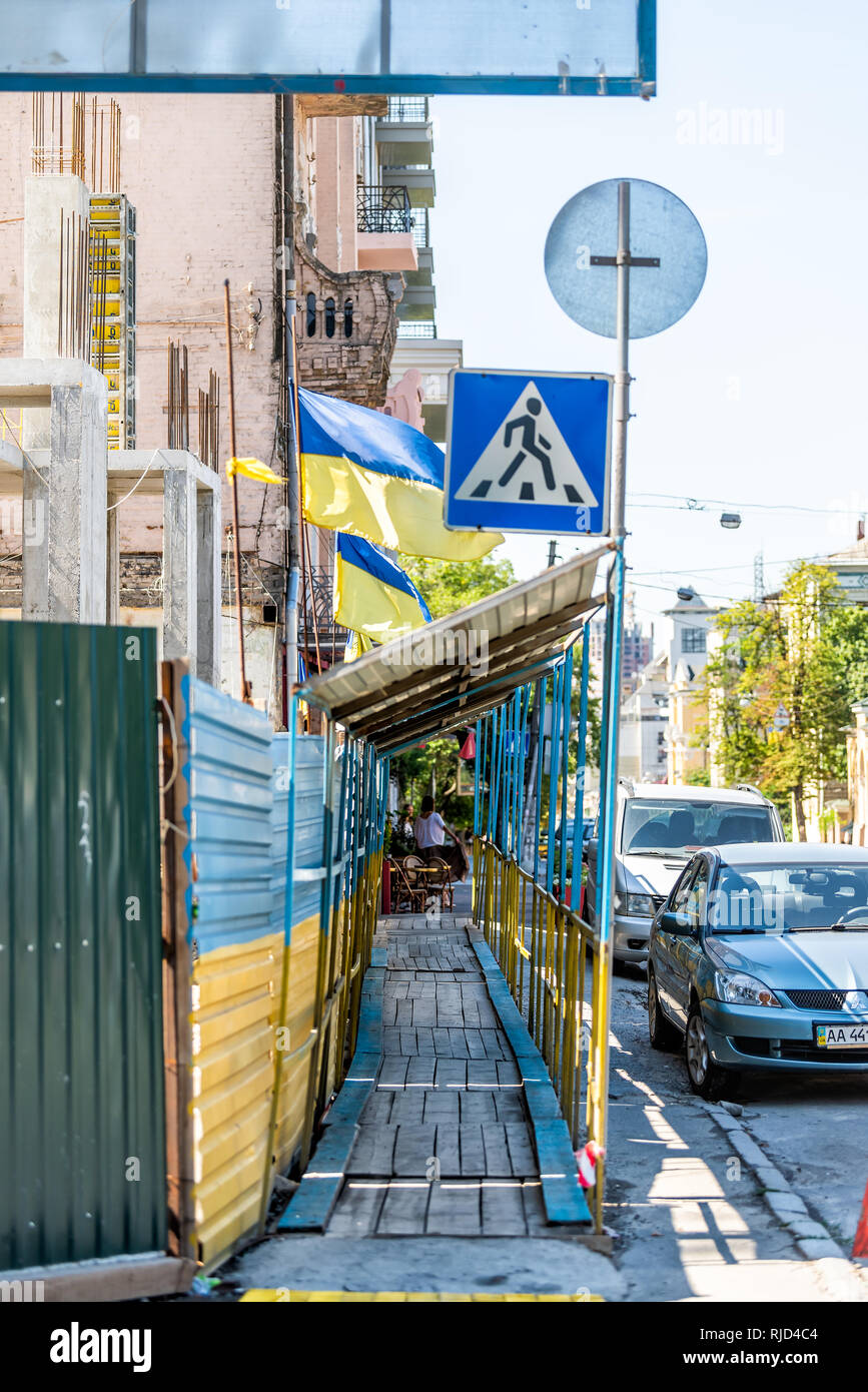 Kyiv, Ukraine - August 11, 2018: Kiev road street in summer and ...