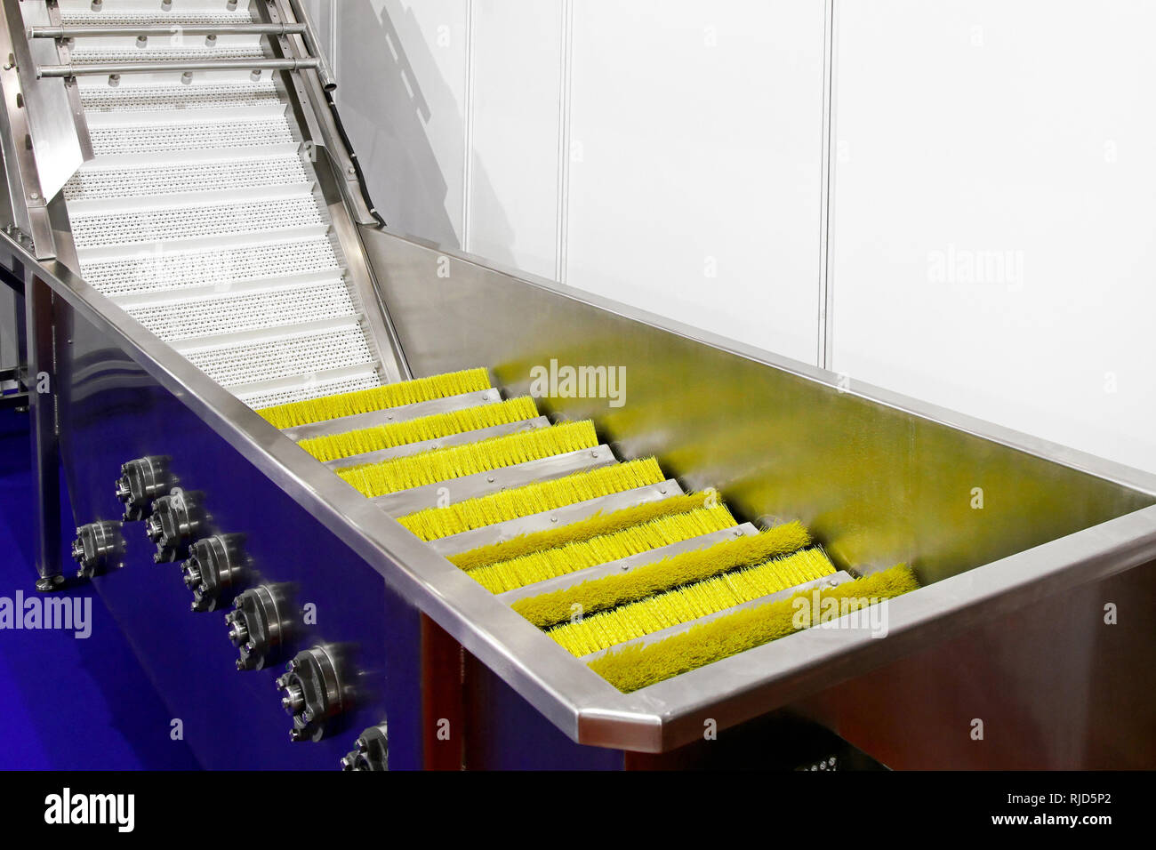 Industrial food cleaner for fruits and vegetables Stock Photo - Alamy