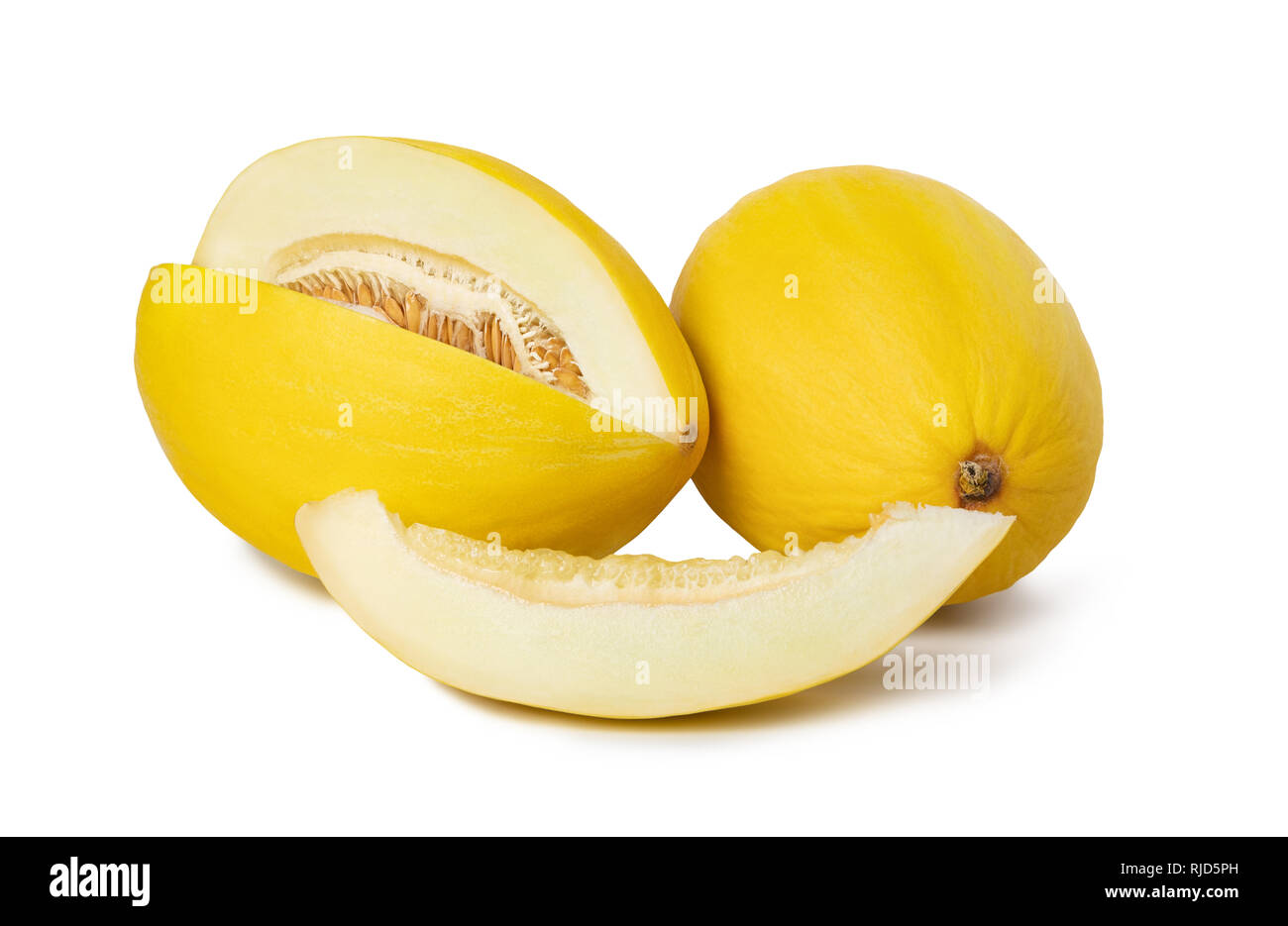 melon on isolated on white background Stock Photo - Alamy